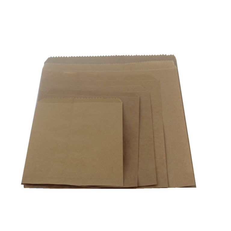 Flat Brown Paper Bags – Petes Packaging | Food Packaging Specialists