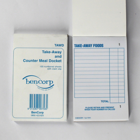 Docket Books, Stationery - Petes Packaging | Food Packaging Specialists