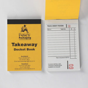 Docket Books, Stationery - Petes Packaging | Food Packaging Specialists